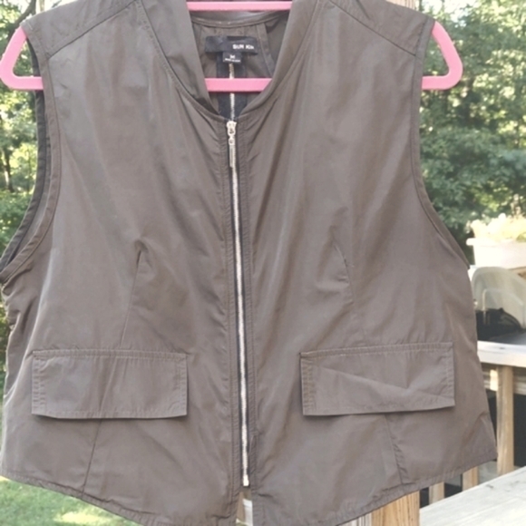 Sun Kim | Jackets & Coats | Sun Kim Parachute Cropped Vest W Back ...